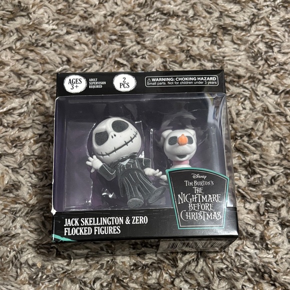 Disney | Other | Disney Black And White Jack Skellington Zero Figures ...